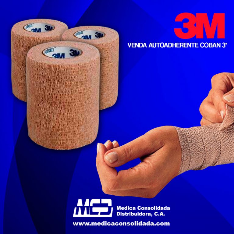 Venda Autoadherente Coban 3″ (7.5 CM X 4.5 M) – 3M – Médica Consolidada Distribuidora c.a.